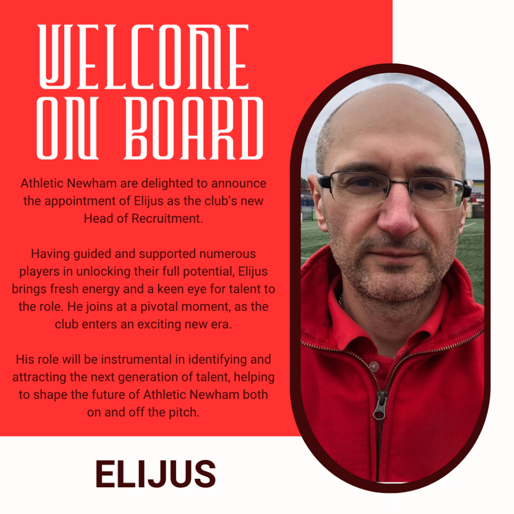 New Head of Recruitment & Sporting Director